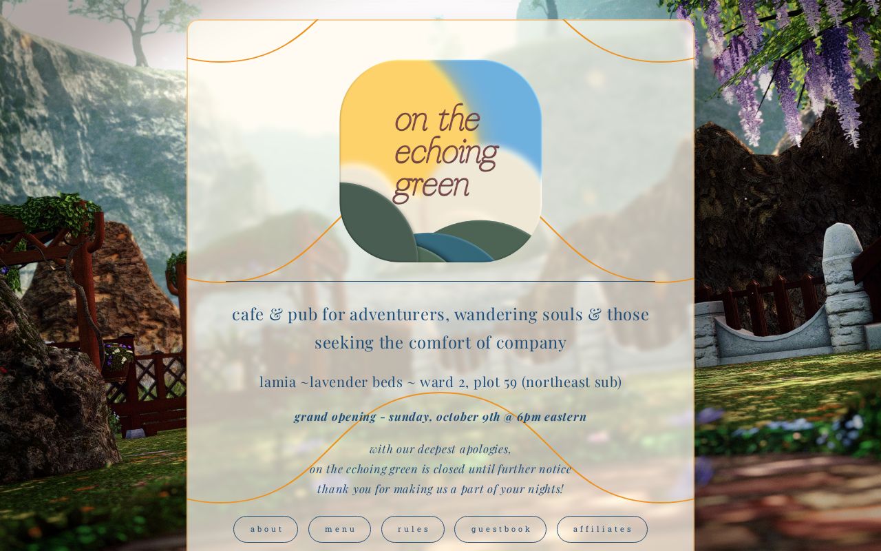 welcome abouts "on the echoing green"!